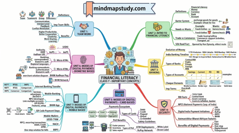 Financial Literacy Class 7 Notes and Mind Map (Free PDF Download ...