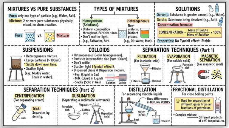 Exploring Mixtures and their Separation Class 9 Notes and Solutions ...